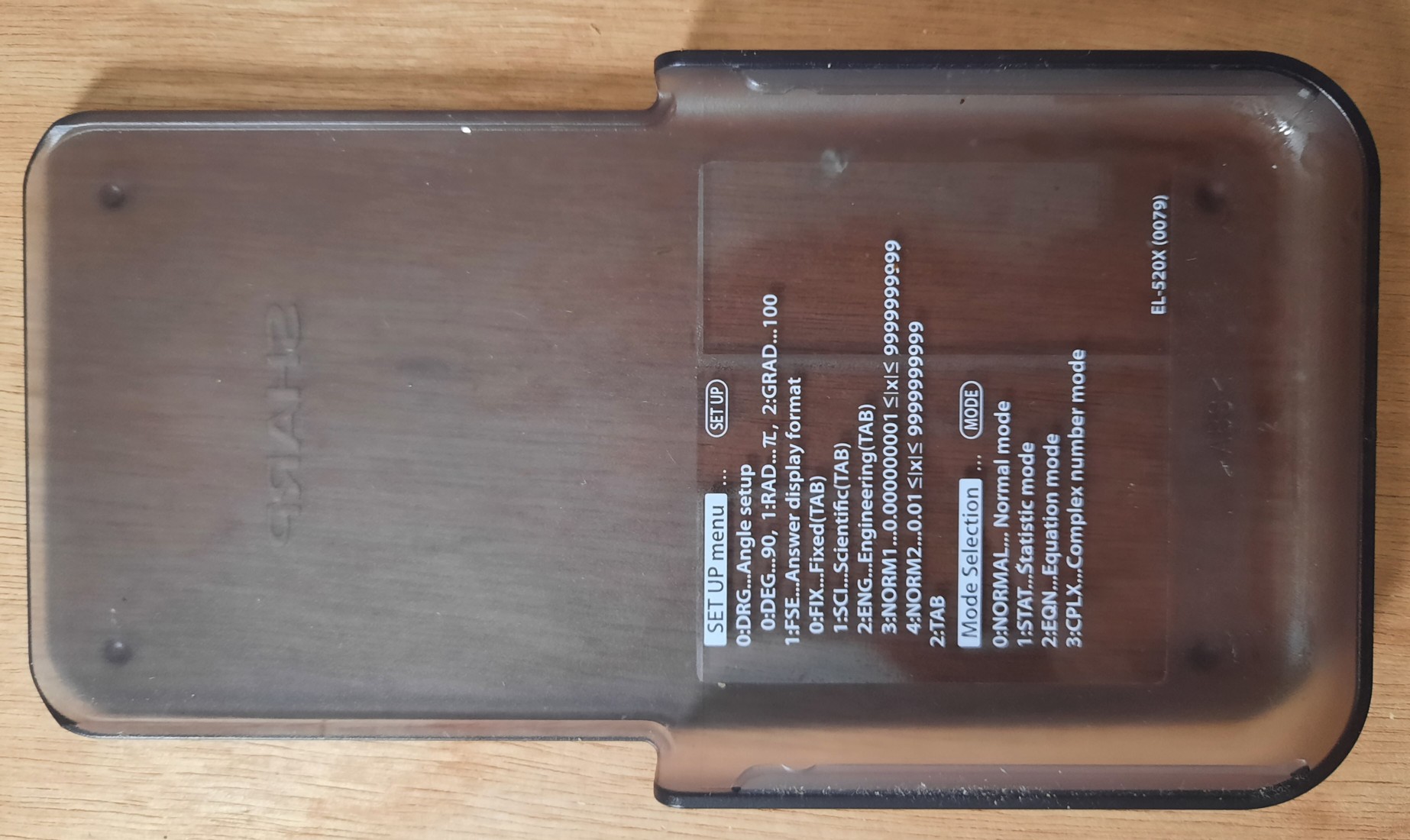 Sharp EL-520X Calculatrice Scientifique / Scientific Calculator